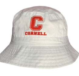 Cornell Bucket Hat-White | Bear Necessities Online Store